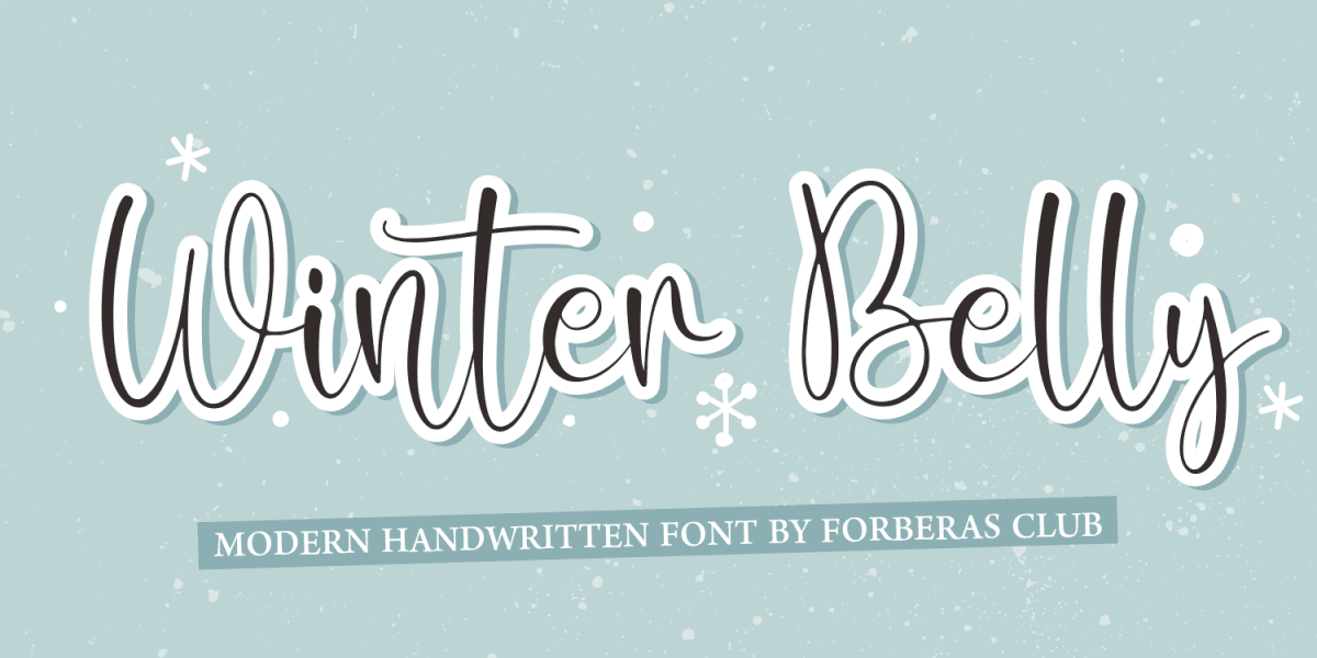 Winter Belly Font · 1001 Fonts