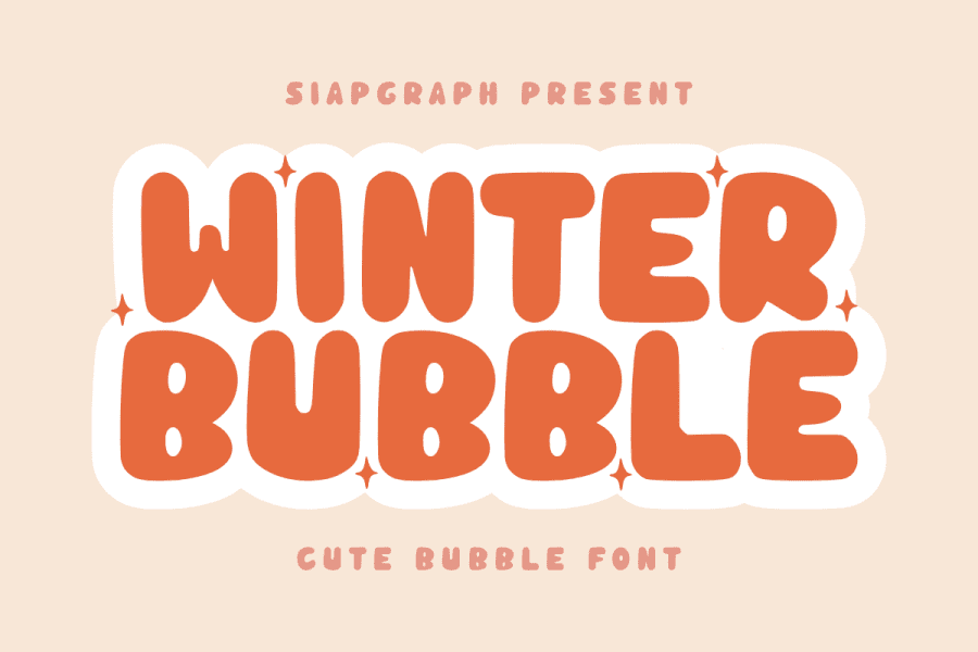 Winter Bubble Font · 1001 Fonts