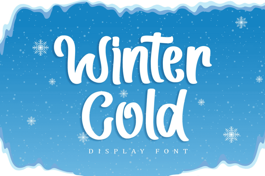 Winter Cold - Personal Use Font · 1001 Fonts