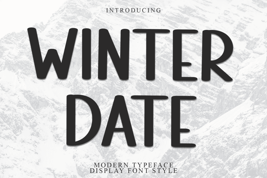 Winter Date Font · 1001 Fonts