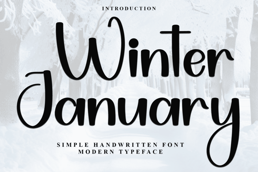 Winter January Font · 1001 Fonts