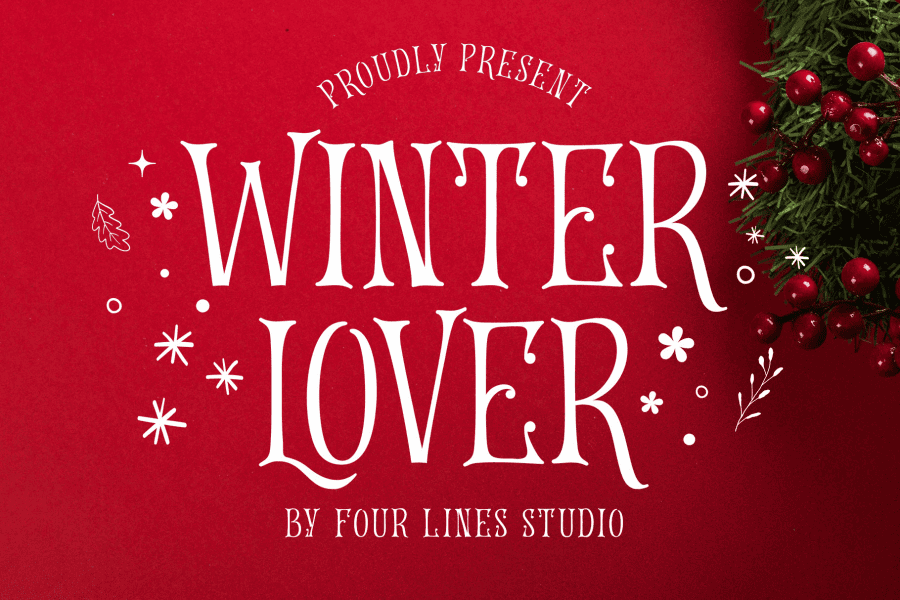 Winter Lover Font · 1001 Fonts