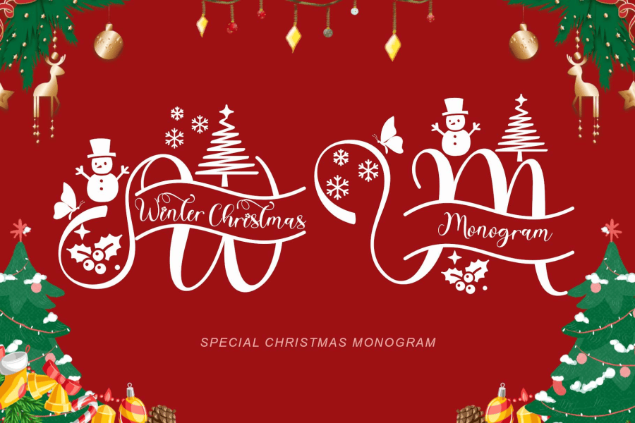 Winter Monogram Demo Font Family · 1001 Fonts