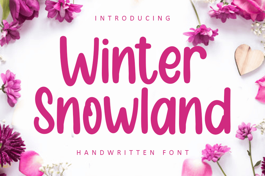 WINTER SNOWLAND Font · 1001 Fonts
