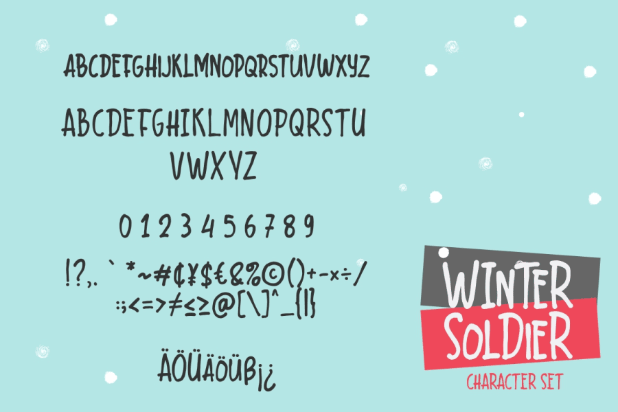 Winter Soldier Font · 1001 Fonts