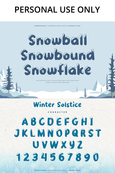 Winter Solstice Font · 1001 Fonts