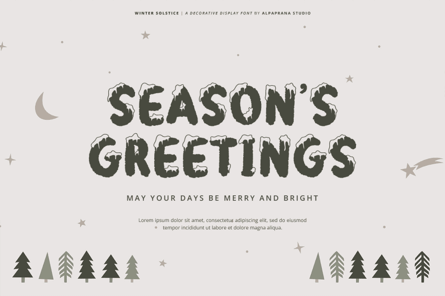 Winter Solstice Font · 1001 Fonts
