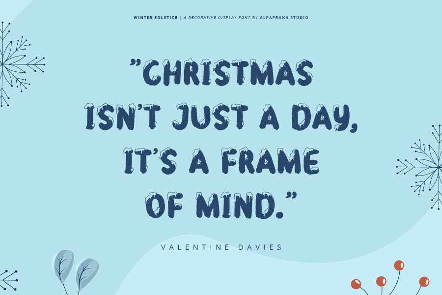 Winter Solstice Font · 1001 Fonts