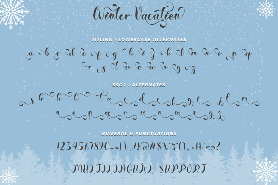 Winter Vacation Font · 1001 Fonts