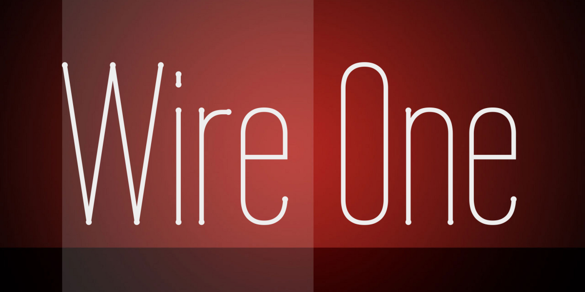 Wire One Font · 1001 Fonts
