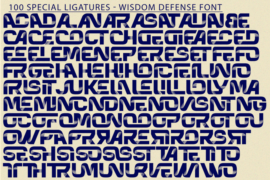 Wisdom Defense Demo Font · 1001 Fonts