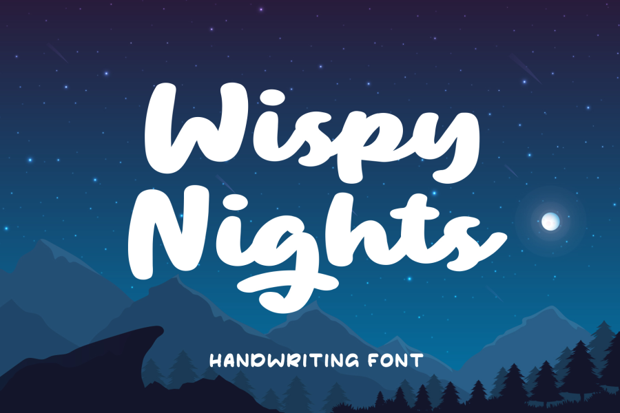 Wispy Night Font · 1001 Fonts