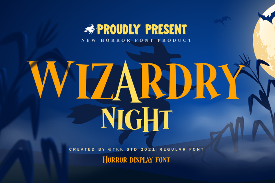Wizardry Night Font · 1001 Fonts