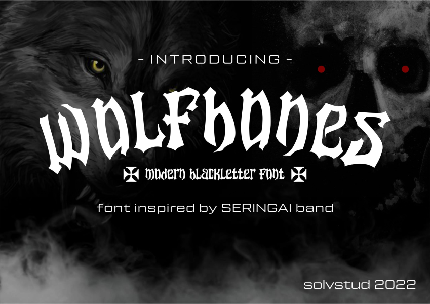 wolf bones Font · 1001 Fonts