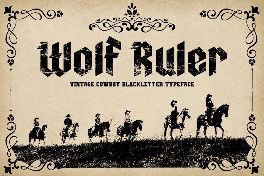 Wolf Ruler DEMO Font · 1001 Fonts