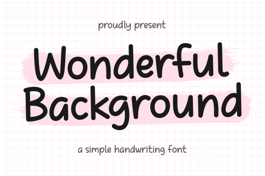 Wonderful Background Font · 1001 Fonts