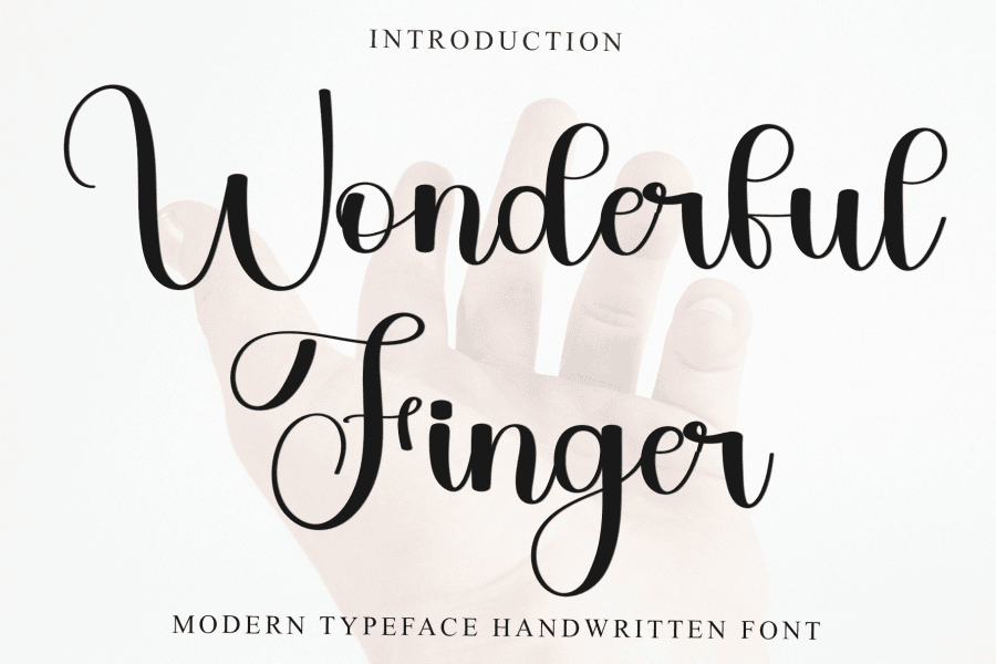 Wonderful Finger Font · 1001 Fonts