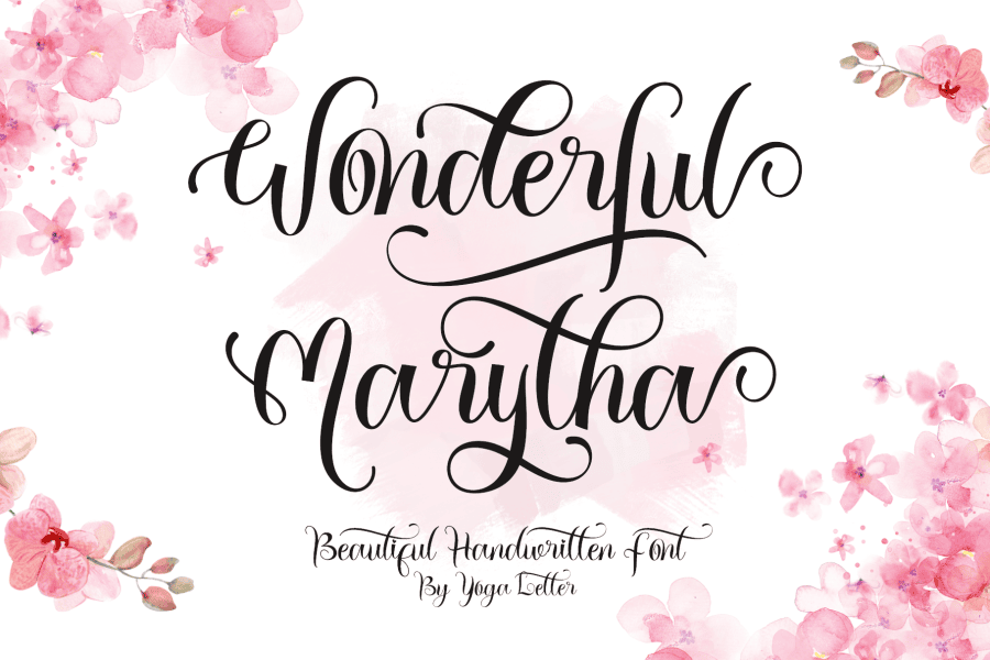 Wonderful Marytha Font · 1001 Fonts