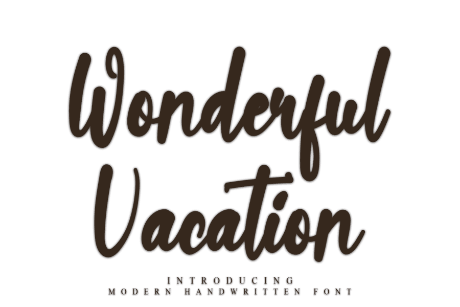 Wonderful Vacation Font · 1001 Fonts