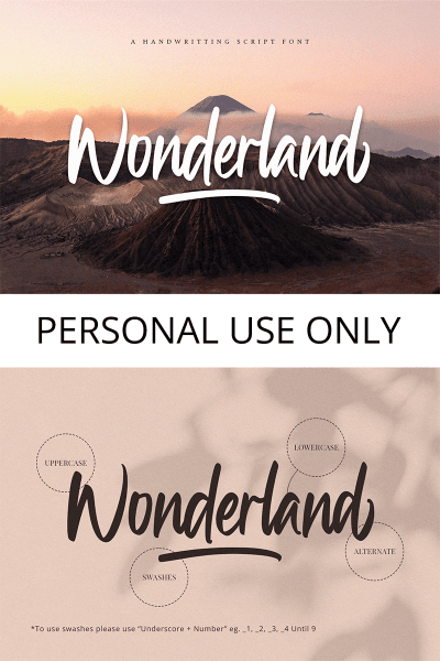 Wonderland Font Wonderland Font By Artdee2554 · Creative Fabrica