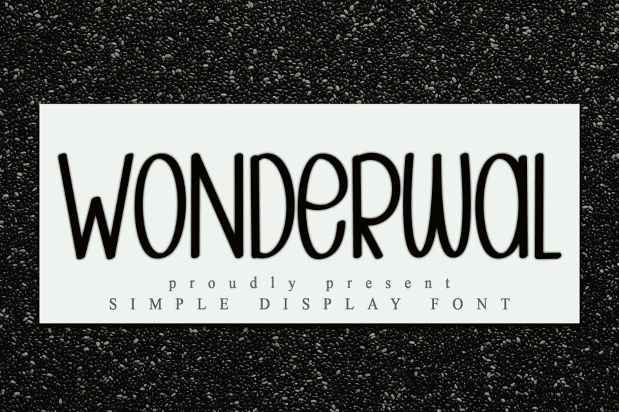 WONDERWALL Font · 1001 Fonts