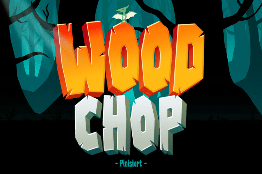 Wood-Chop Font · 1001 Fonts