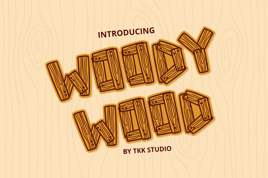 Woody Wood DEMO Font · 1001 Fonts