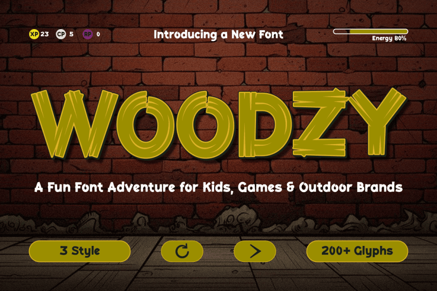 Woodzy Font · 1001 Fonts