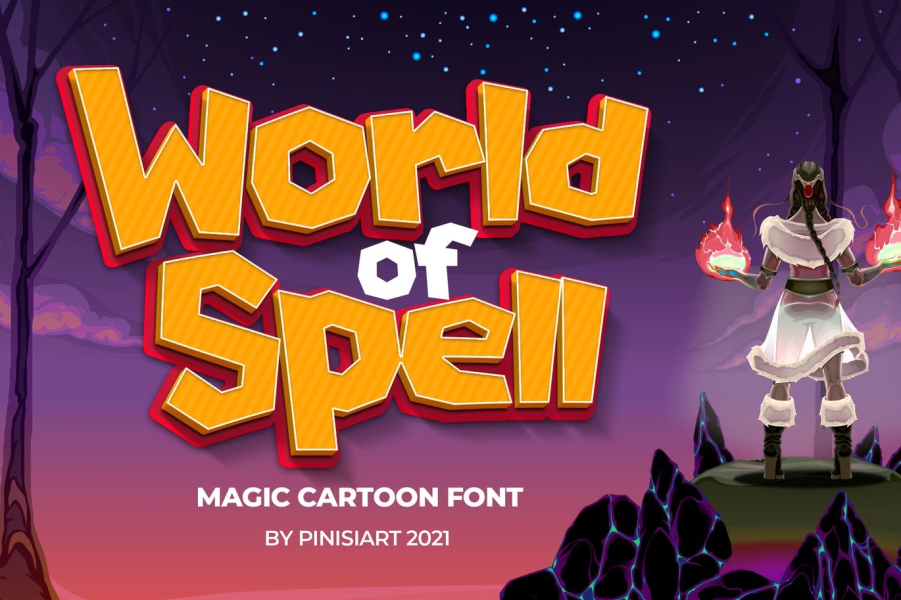 World-of-spell Font · 1001 Fonts