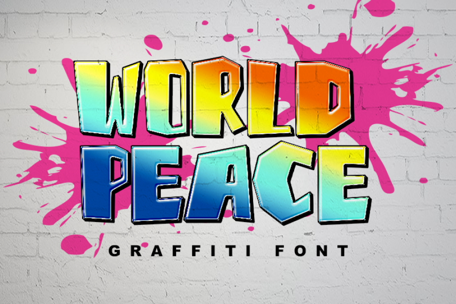 World Peace - Personal use Font · 1001 Fonts