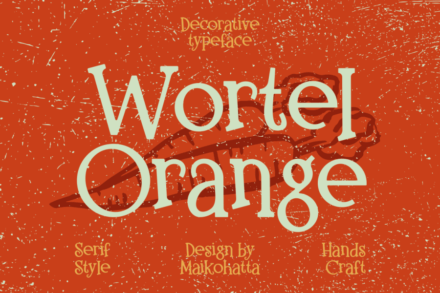Wortel Orange Font · 1001 Fonts