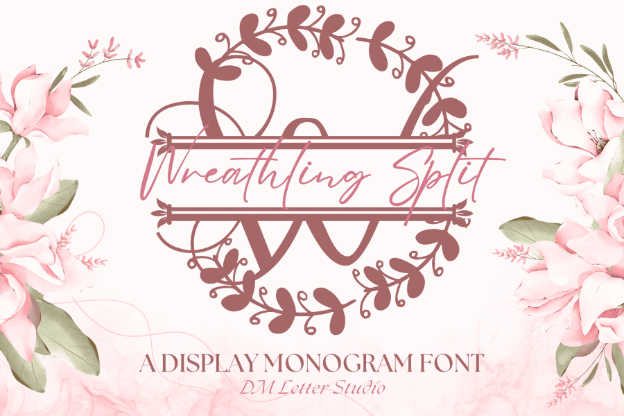 3 Free Elegant, Personalized Name, Split Monogram Fonts · 1001 Fonts