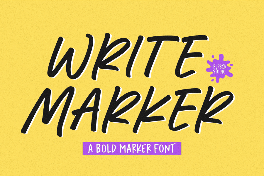 Write Marker Font · 1001 Fonts
