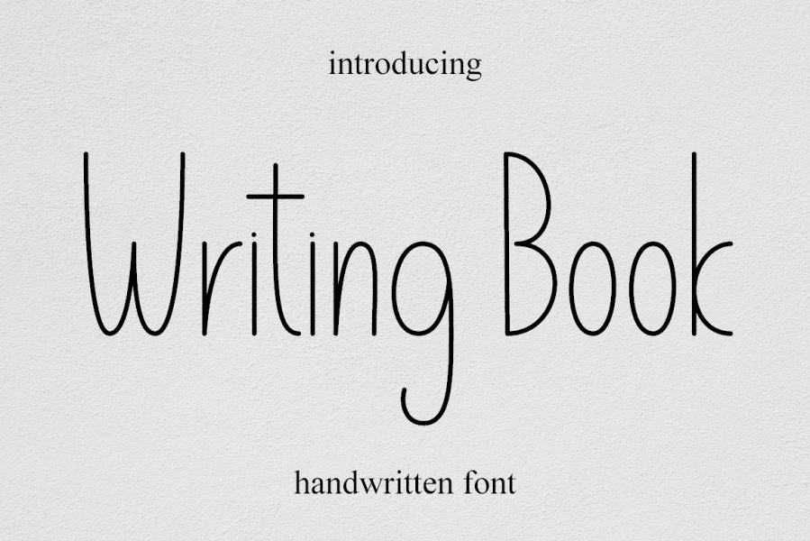 Writing Book Font · 1001 Fonts