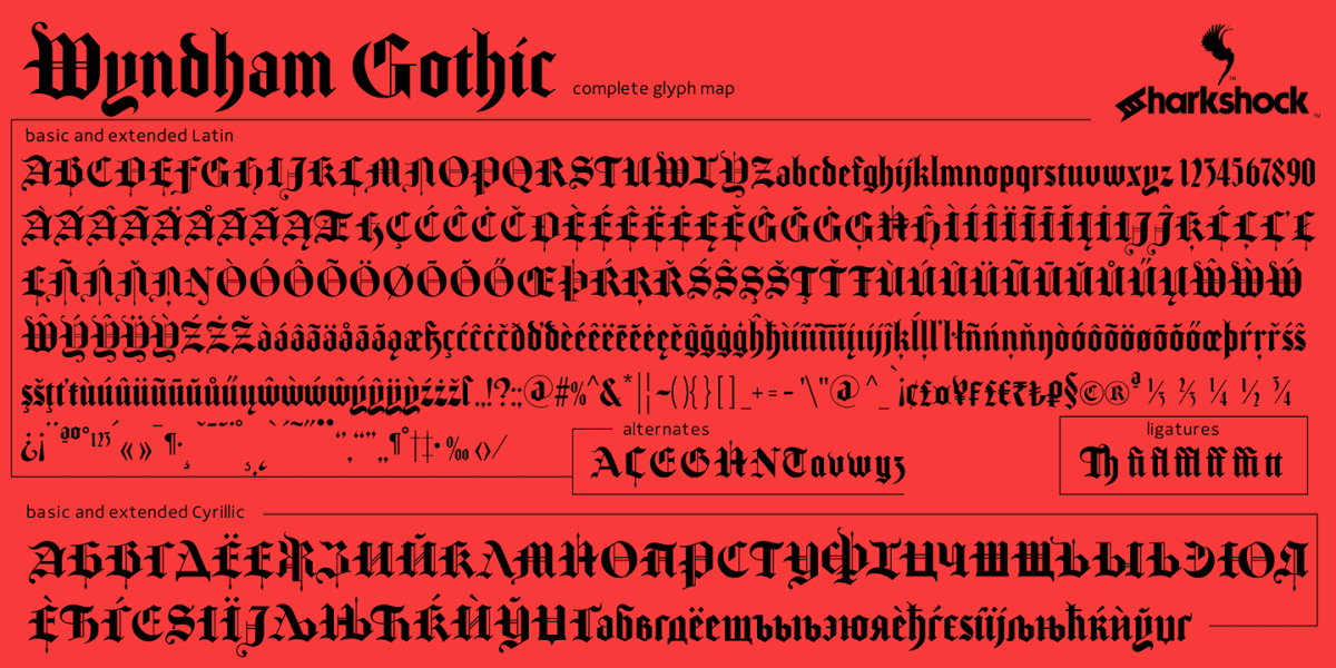 Wyndham Gothic Font · 1001 Fonts