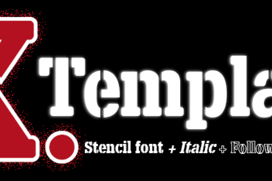 X.Template Font · 1001 Fonts