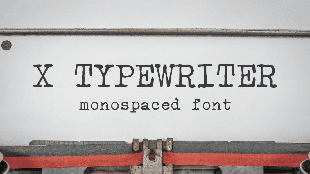 X Typewriter Font Family · 1001 Fonts