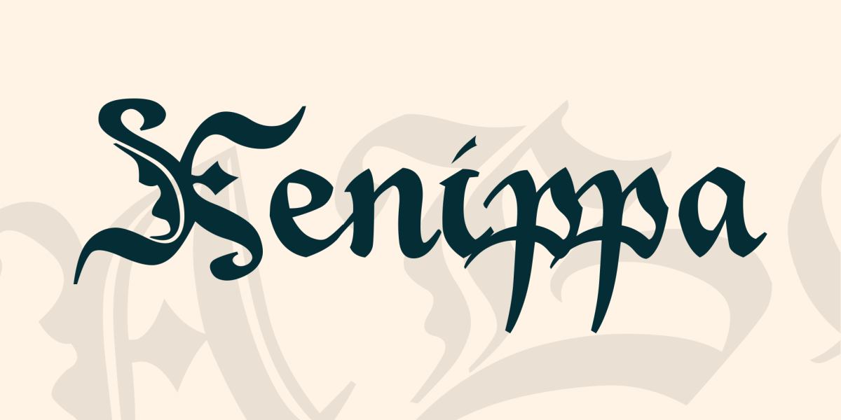 Xenippa Font · 1001 Fonts