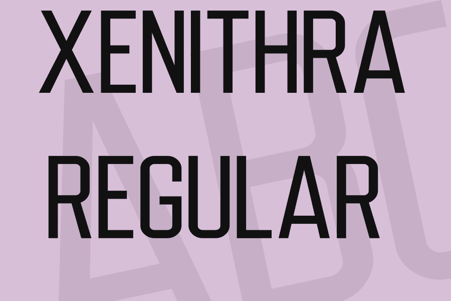 Xenithra Font · 1001 Fonts