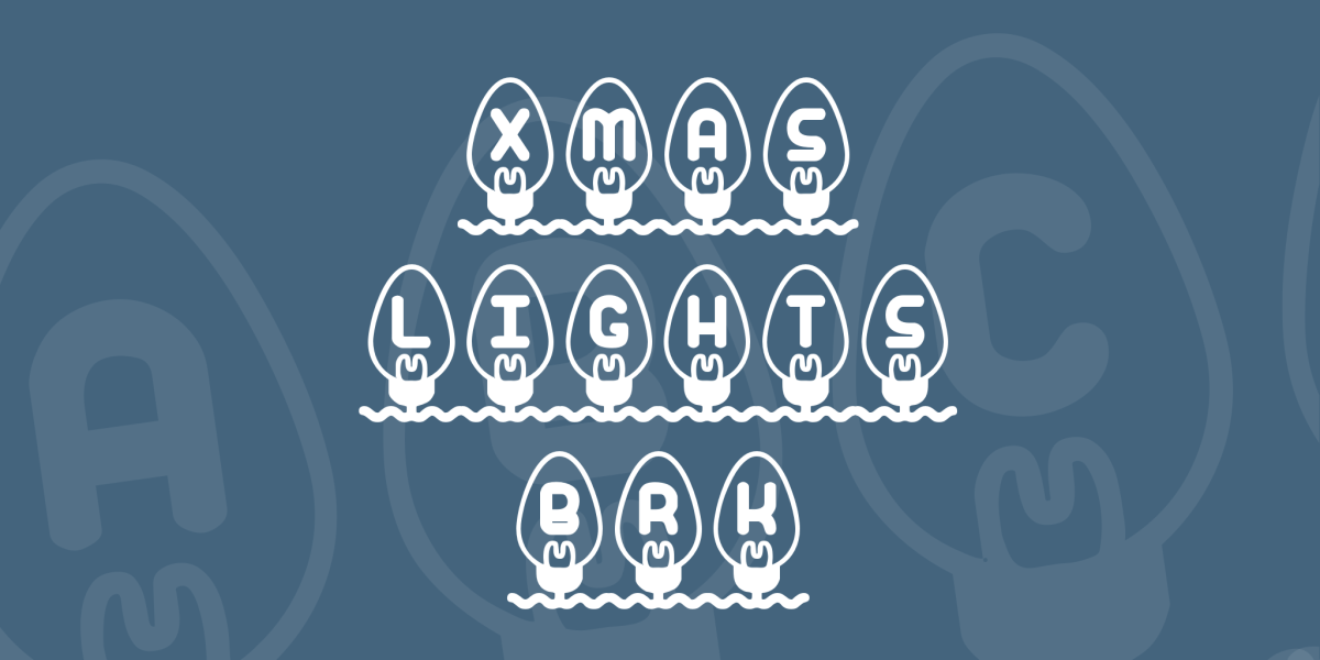 Xmas Lights BRK Font · 1001 Fonts