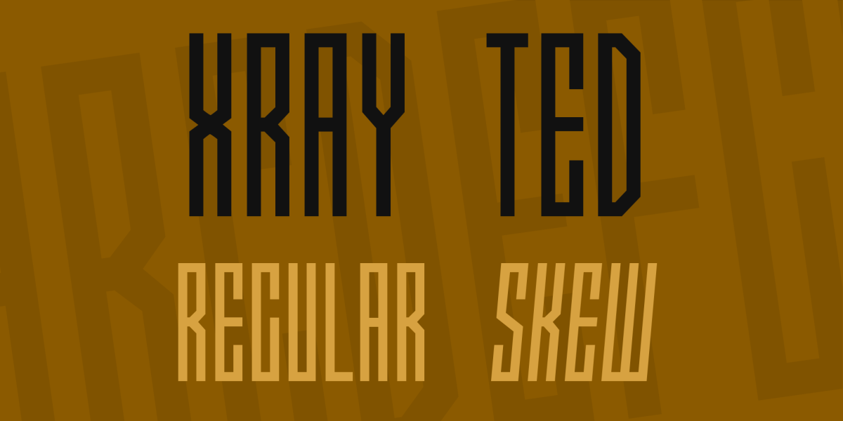 Xray Ted Font Family · 1001 Fonts