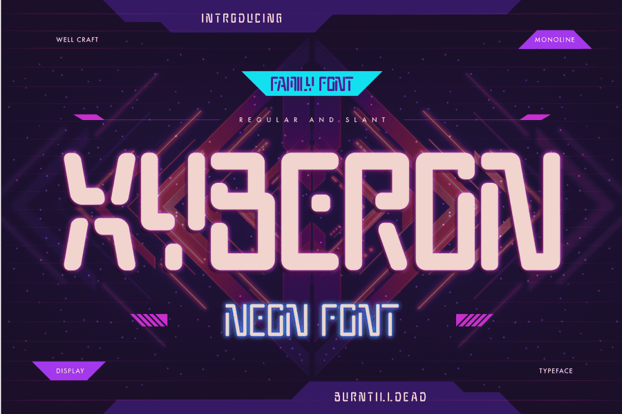 2 Free Cyberpunk, Rounded, Stenciled Fonts · 1001 Fonts