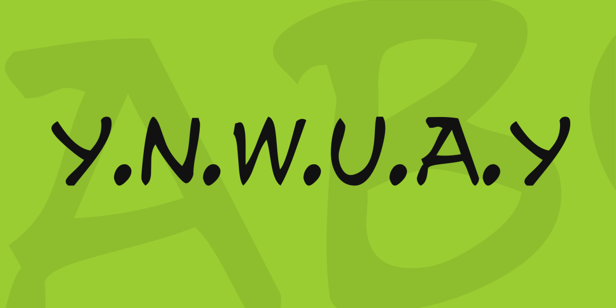 y.n.w.u.a.y Font · 1001 Fonts