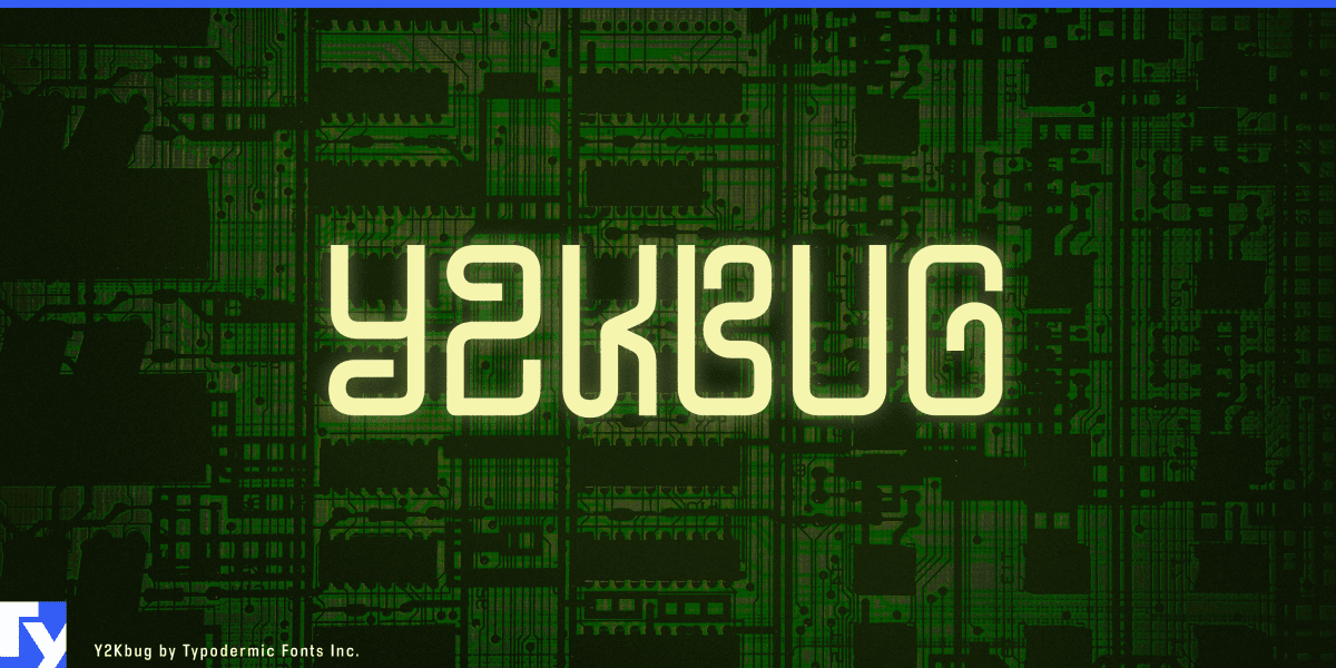 Y2K Bug Font · 1001 Fonts