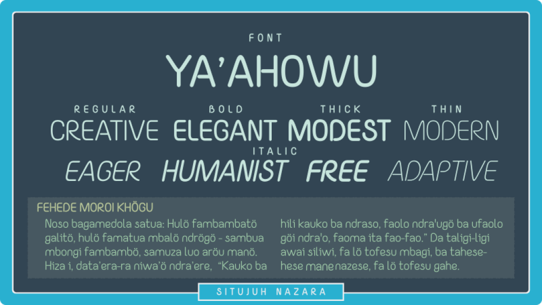 Yaahowu Font Family · 1001 Fonts