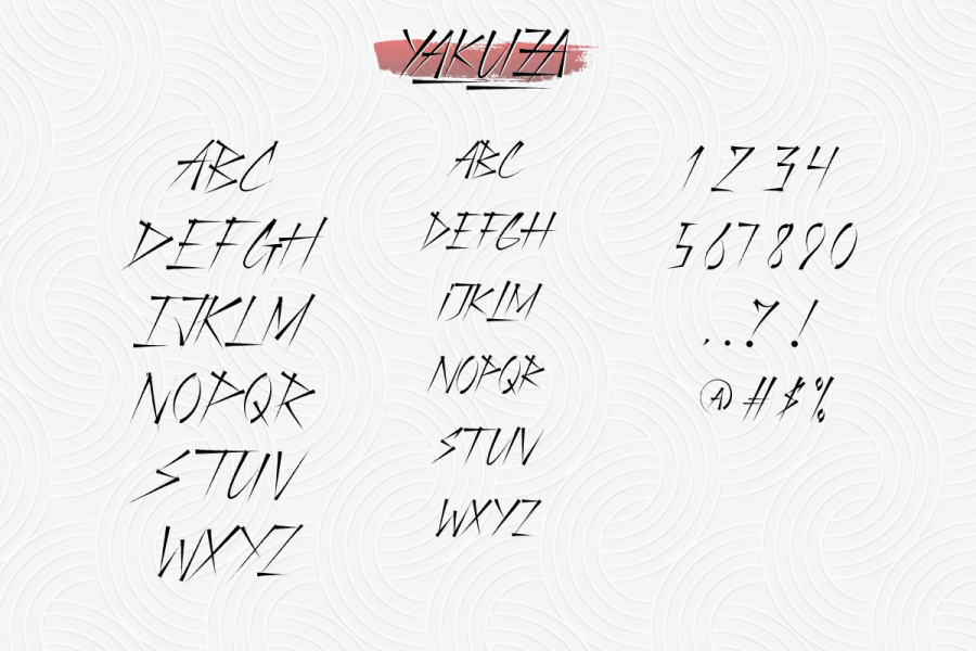 Yakuza Demo Font · 1001 Fonts