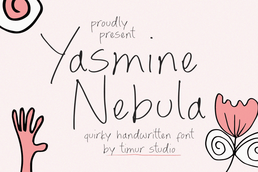 Yasmine Nebula Font · 1001 Fonts