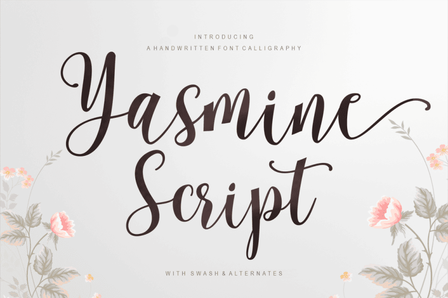 Yasmine Script Font · 1001 Fonts