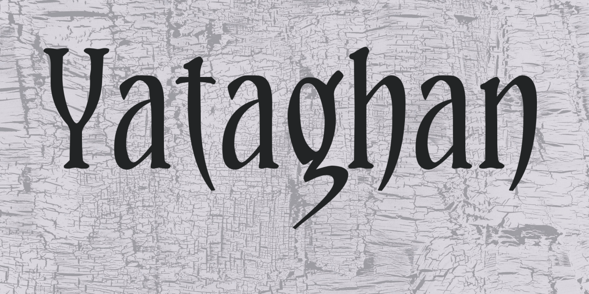 Yataghan Font · 1001 Fonts