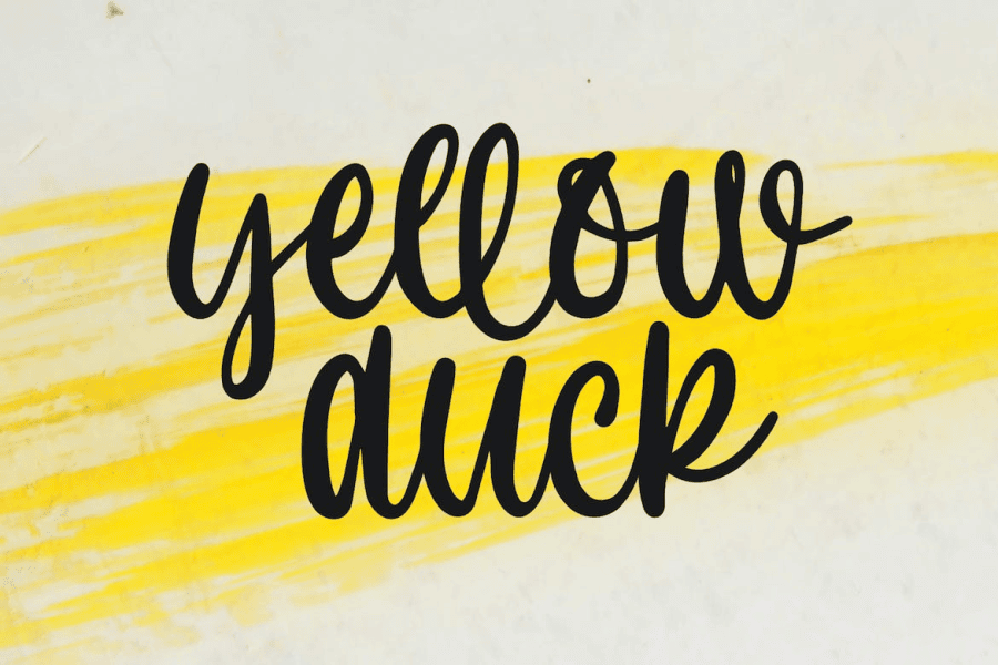 Yellow Duck Font · 1001 Fonts